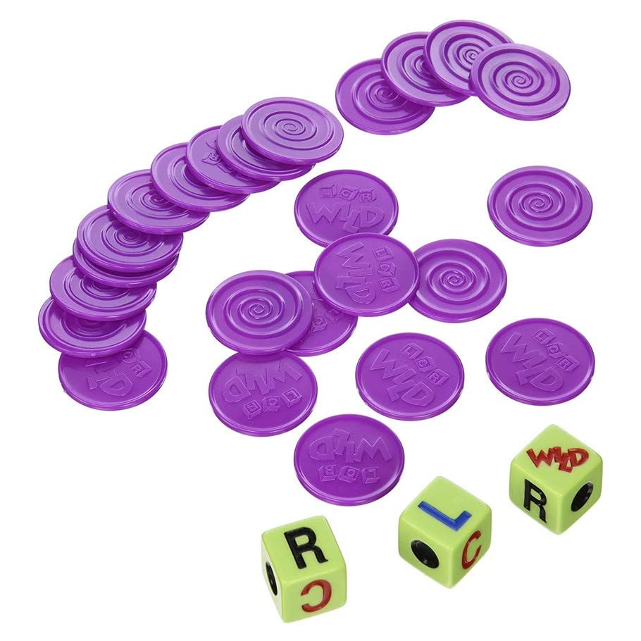 LCR Left Center Right Wild Dice Game Bundle with Mr Dice Drawstring Bag