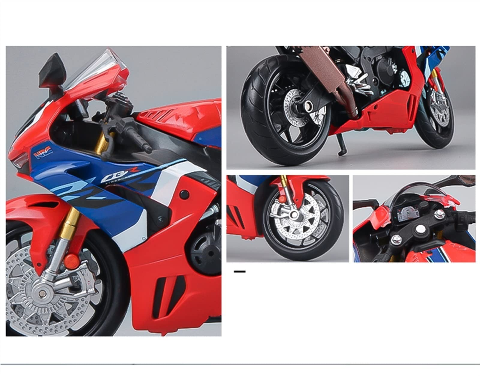 NASJAQ Model kit Motorcycle Model Toy 1/12 for Honda CBR1000RR-R Fireblade SP Die Cast Motorcycle Model Toy Car Collection Autobike (Color : Red with Box)