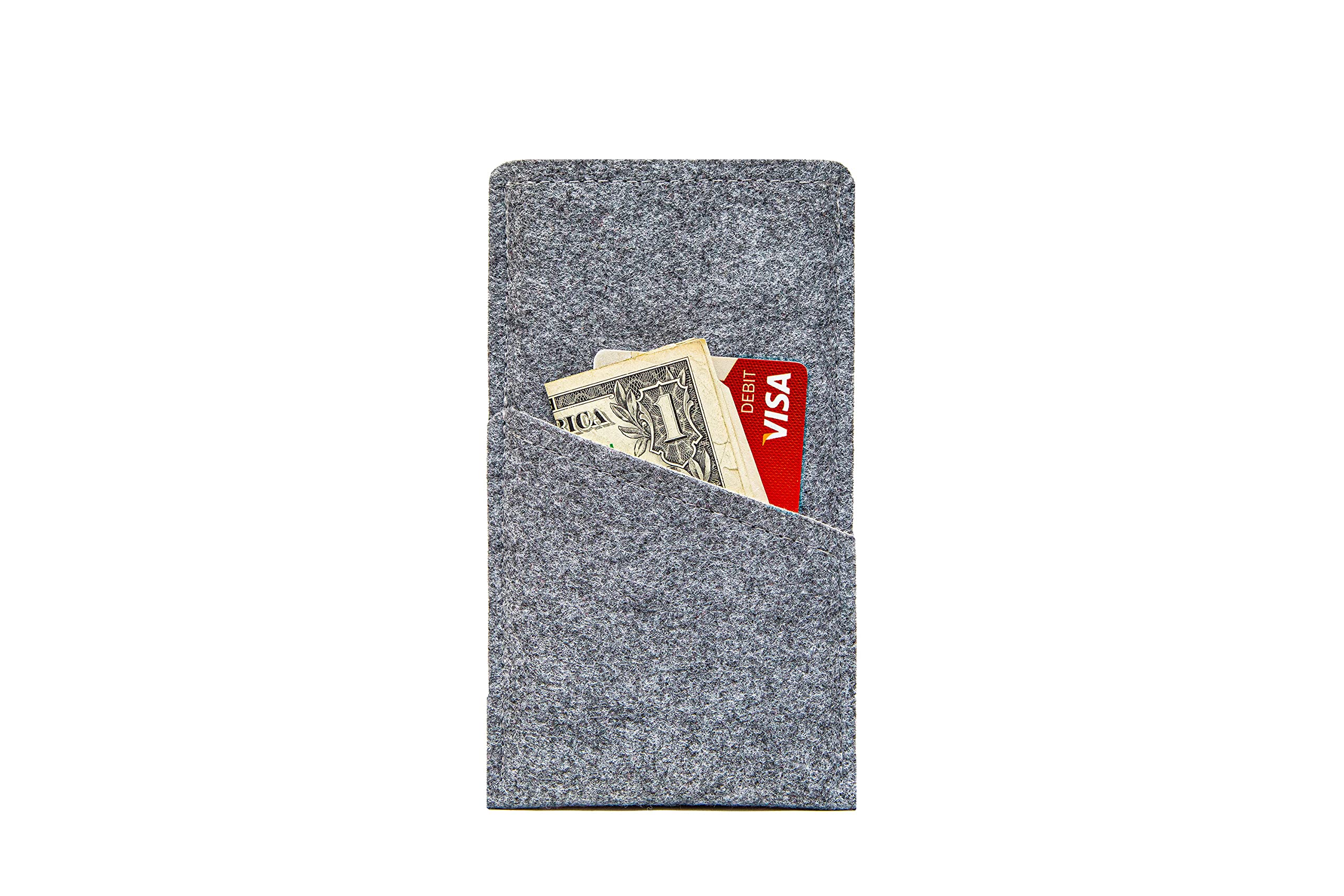 Google Pixel 8 Pro Handmade Sleeve, Padded Cover with Cards Holder Slot, Cash Pocket, Pixel 8 Pro Phone Wallet