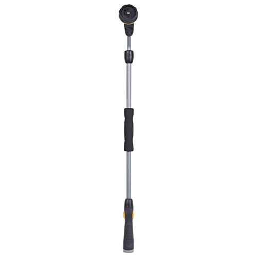 Melnor 65145AMZ RelaxGrip 8-Pattern Pivoting-Head QuickConnects Extension Wand, Black/Yellow
