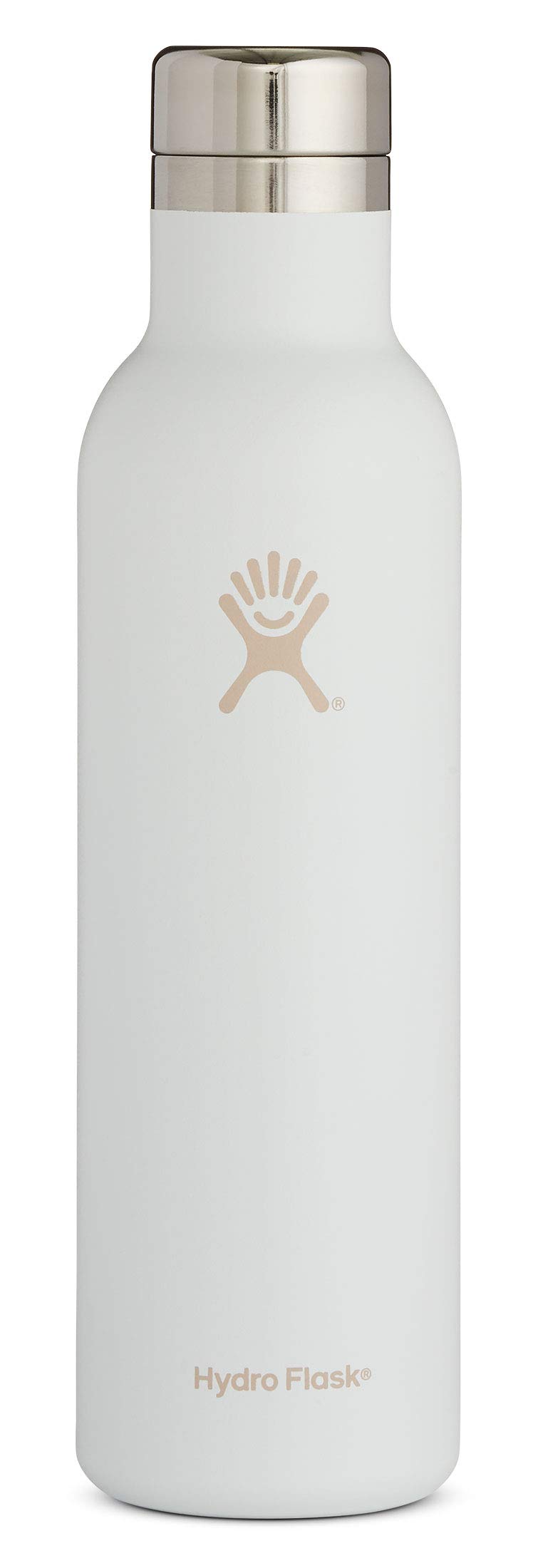 Hydro Flask 25 oz Skyline Wine Bottle - Stainless Steel & Vacuum Insulated - Leak Proof Cap - White