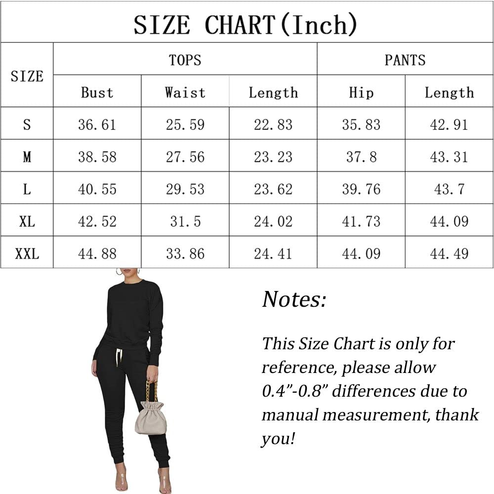 Juiotse Women Two Piece Outfits Loungewear Pink Tracksuits Sweat Suits with Pockets,L