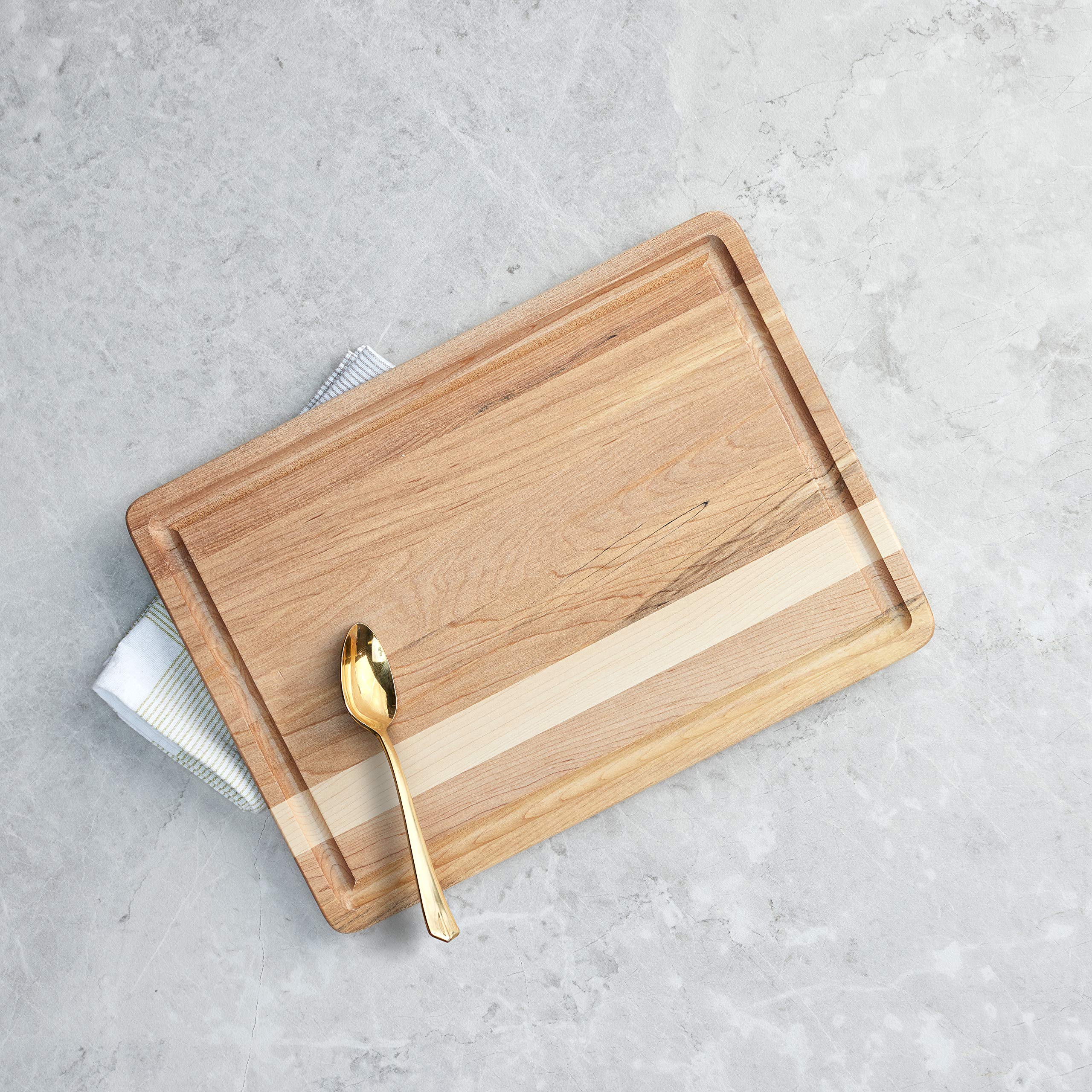 Labell Boards L14100 Maple Cutting Board with Groove/Steak Plate, 10x14x0.75"