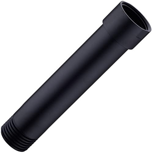 Matte Black Shower Arm Extension 4 Inch Arm Mount Extender for Rainfall Shower Head Combo, High Flow Female to Male 1/2 Inch Shower Pipe