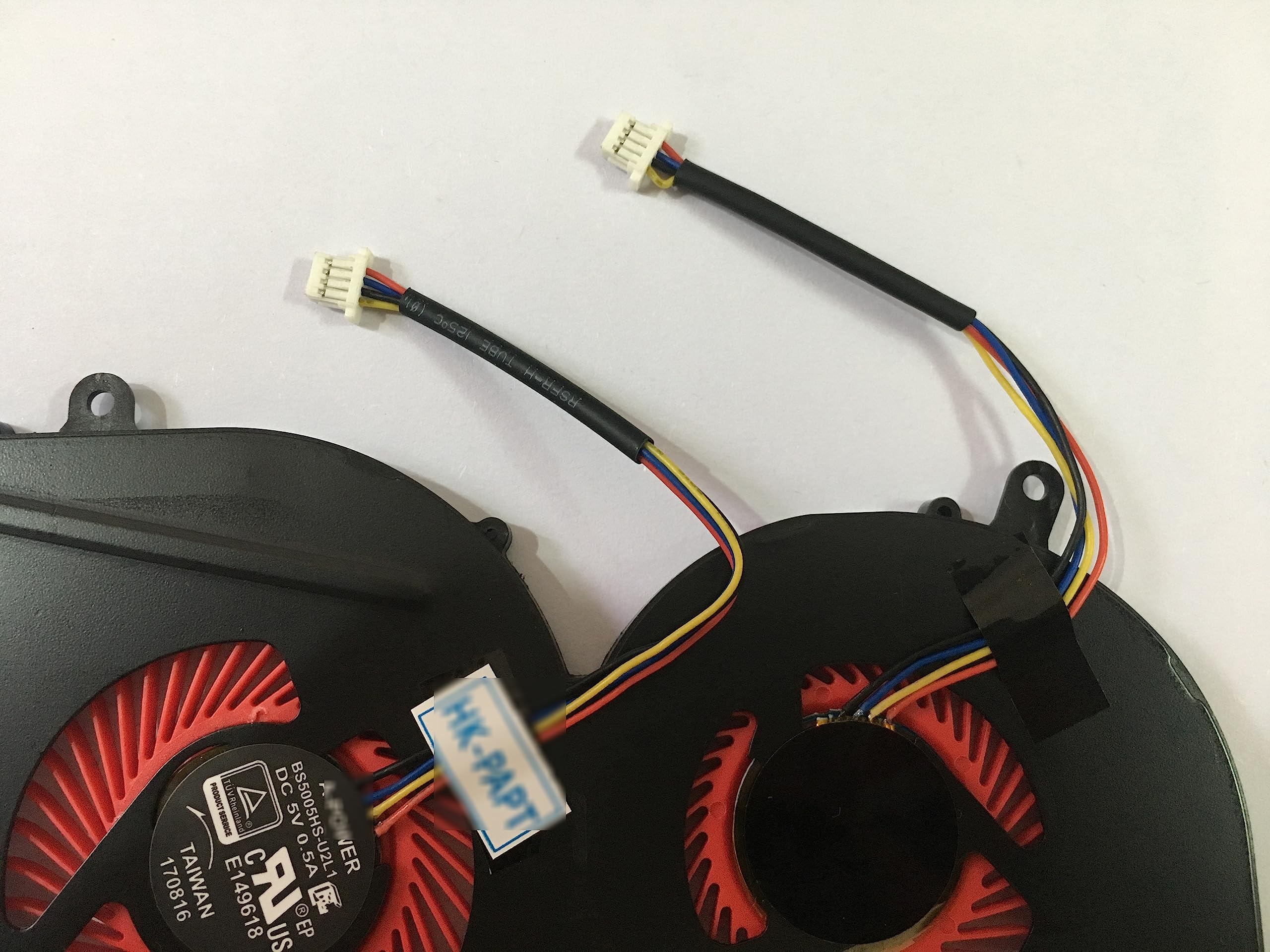 HK-part Fan Replacement for MSI GS63VR Series GS63VR 6RF GS63VR 7RF GS63VR Stealth Pro MS-16K2 MS-17B1 BS5005HS-U2L1 BS5005HS-U2F1 Gpu CPU Cooling Fan