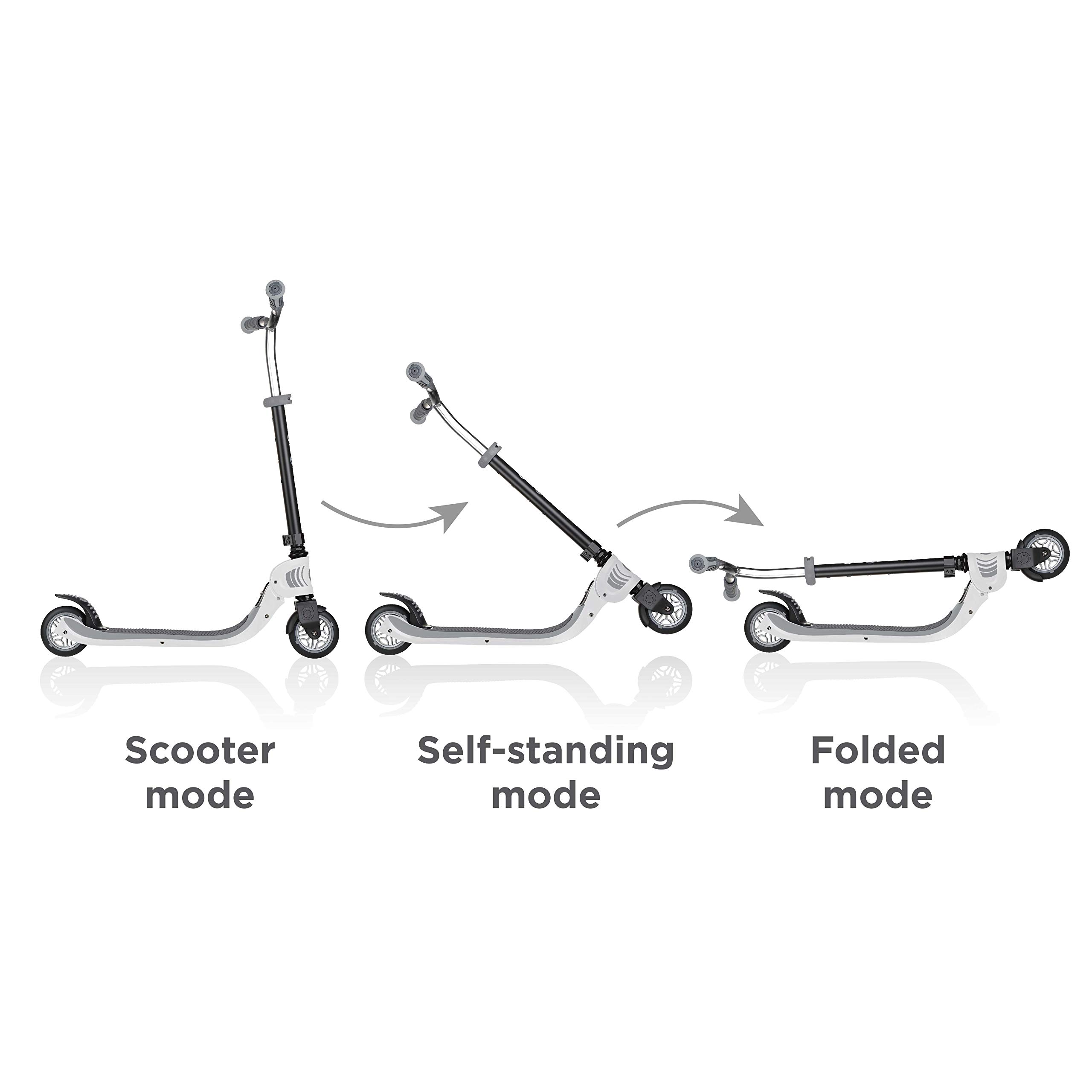 Globber Flow Foldable 125 2-Wheel Scooters Perfect Choice for Children to Transition to Their First 2-Wheel Scooter. Adjustable Features, Robust Design