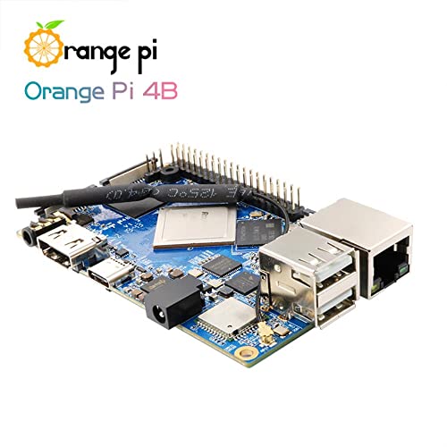 Orange Pi 4B 4GB DDR4+16GB EMMC Flash Rockchip RK3399 with NPU SPR2801S Development Board Support Android Ubuntu Debian