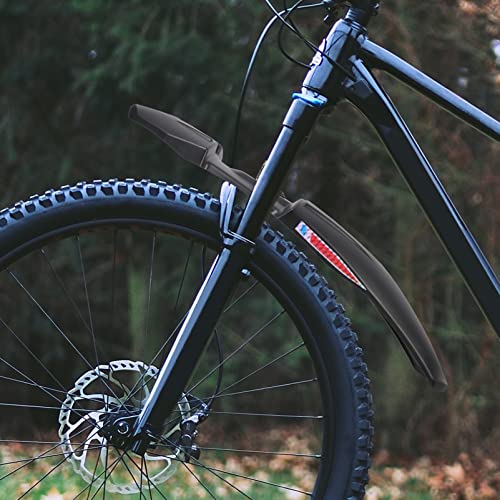 INOOMP 1 Pair Bicycle Cycling Front Rear MTB Mudguard MTB Frame Protector MTB Bike mud Guard MTB Rear Universal mud Flaps Mountain Bike Dirt Guard Plastic Gadgets Outdoor