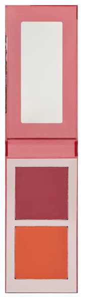 Juvia's Place Blushed Duo Blush Volume5 - Two Tone Pigmented Buildable Pressed Mineral Powder - Rosy Natural Cheeks Matte Fresh Finish for All Skin Color