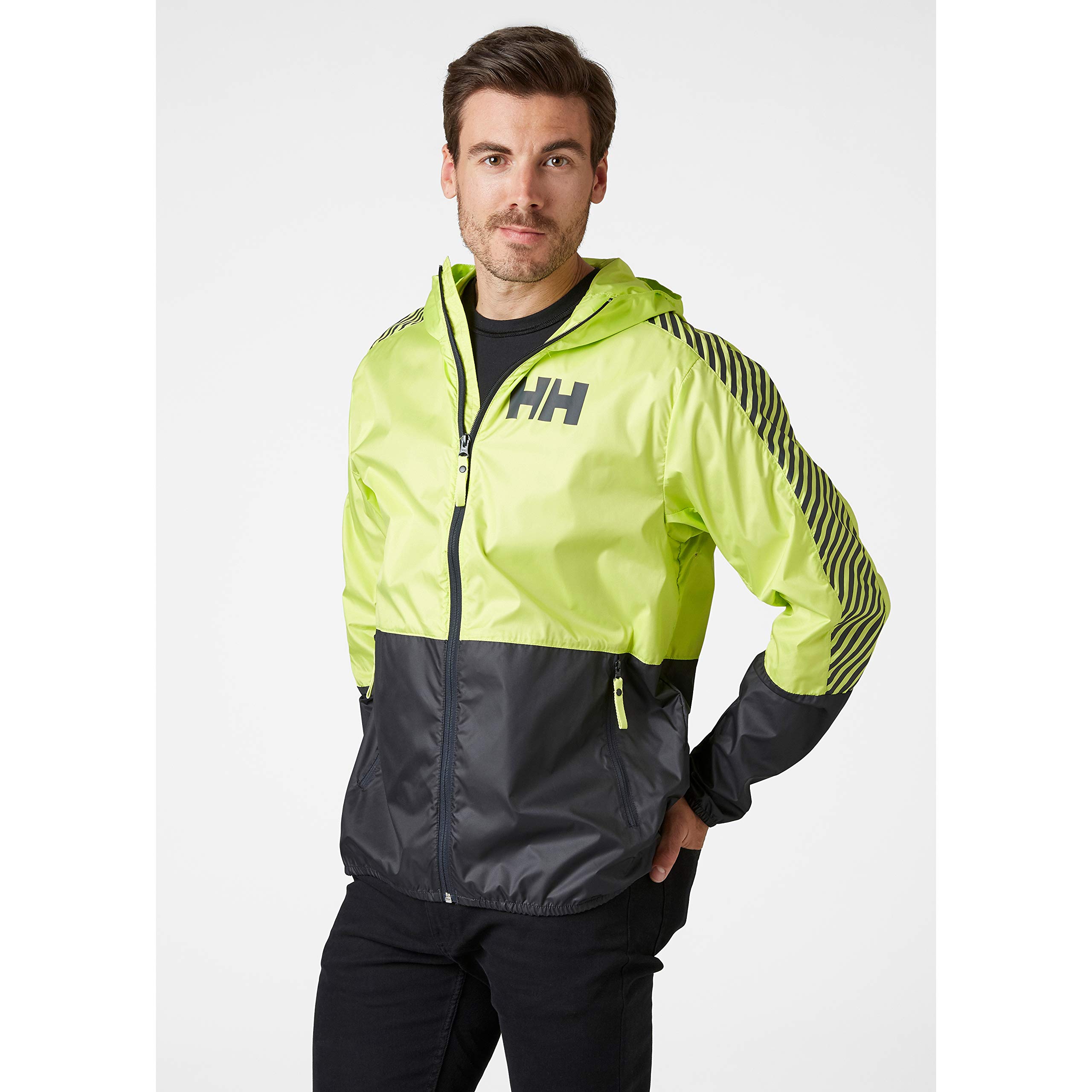 Helly Hansen Men's Active Wind Jacket, 379 Sunny Lime, Medium