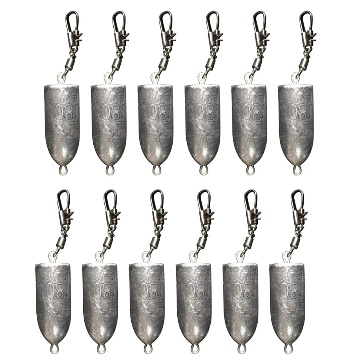 INOOMP Professional Bait Design Tools for Portable Worm Tackles Bottom Outdoor Bullet Silver Fishing Lure Practical Sinker Weights Lead Simple Useful Equipment Accessories