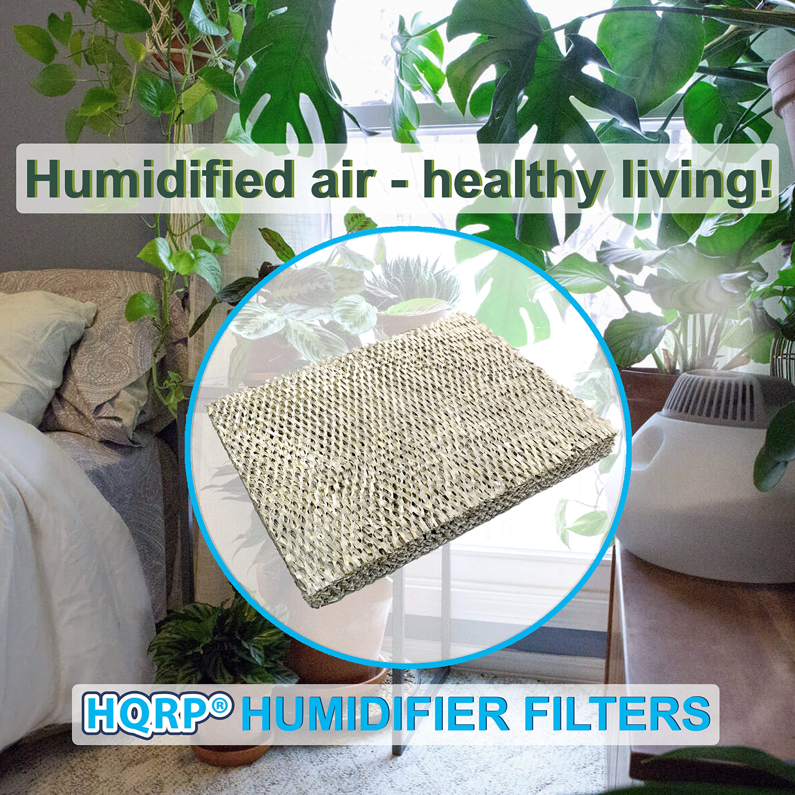 HQRP 2-pack Filter Pad compatible with Lennox Healthy Climate 35 X2661 fits HCWB3-17, HCWB2-17, HCWP2-18, HCWP3-18, WB2-17, WB3-17, WP2-18, WP3-18 series Humidifiers