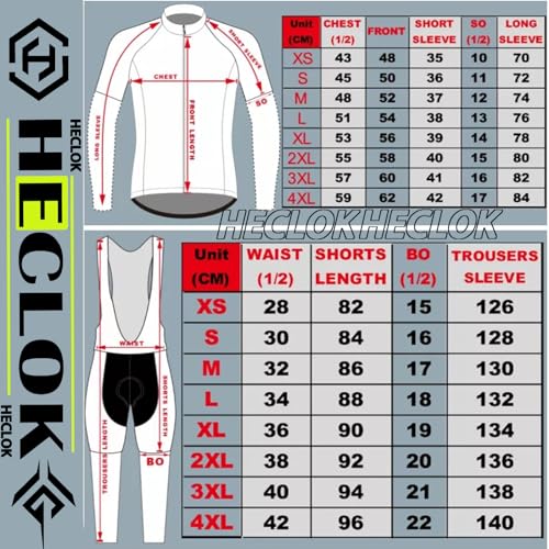 HECLOK Men's Cycling Jersey Winter Thermal Long Sleeve Fleece Cycling Jacket,Fall Bicycle Jackets＋Cycling Polarized Sunglasses (XXL,TYP-12)
