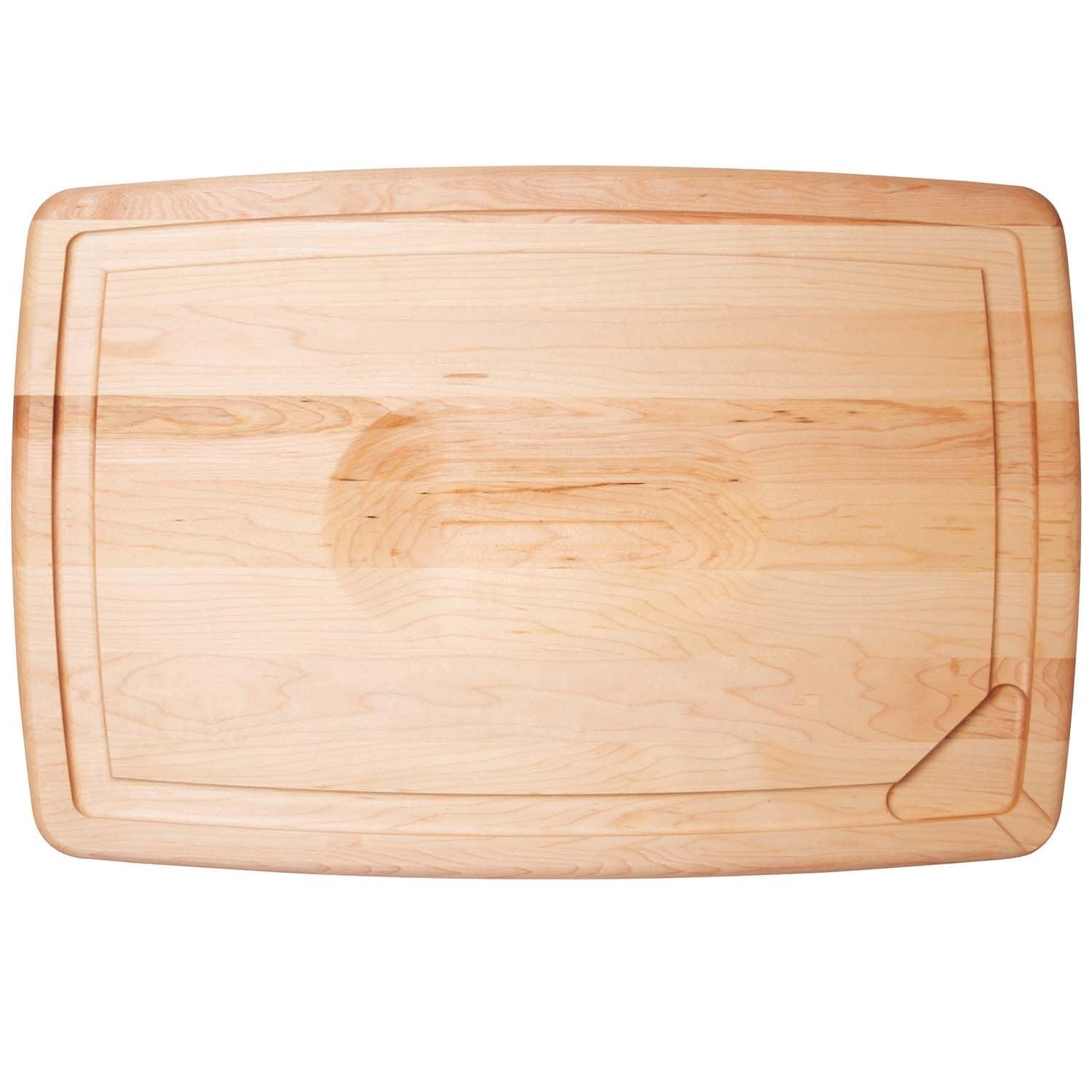 J.K. Adams 24-Inch-by-16-Inch Maple Wood Double-Sided Pour Spout Barbeque Carving Board