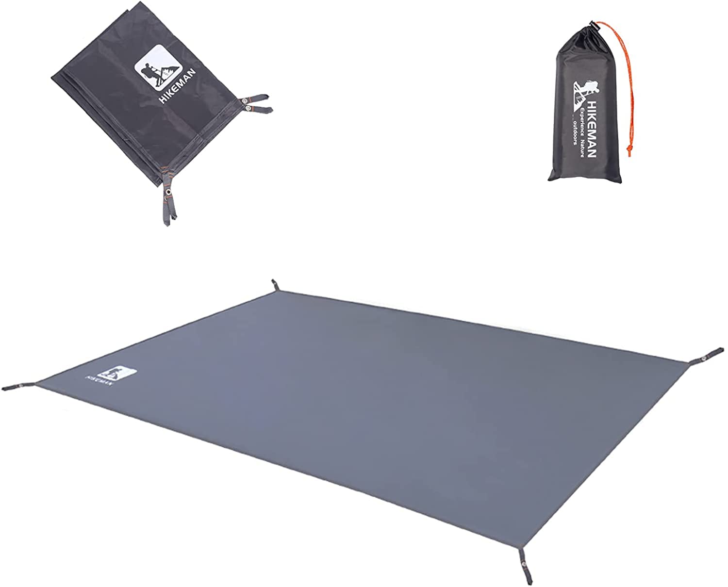 Hikeman Waterproof Camping Tarp Portable Tent Footprint with Drawstring Bag Ground Cloth for Outdoor Hiking Picnic (XXL-95”x83”)