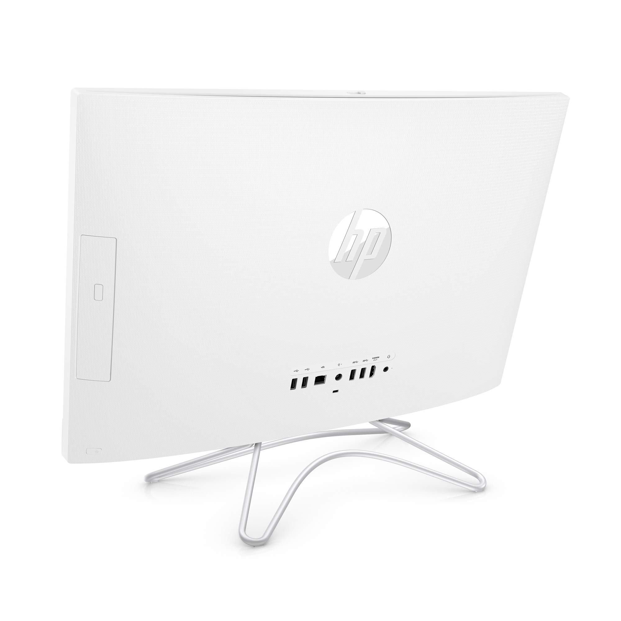 HP 24-Inch All-in-One Computer, AMD Ryzen 3 3200U, 8GB RAM, 1TB Hard Drive, Windows 10 (24-F1040, White)