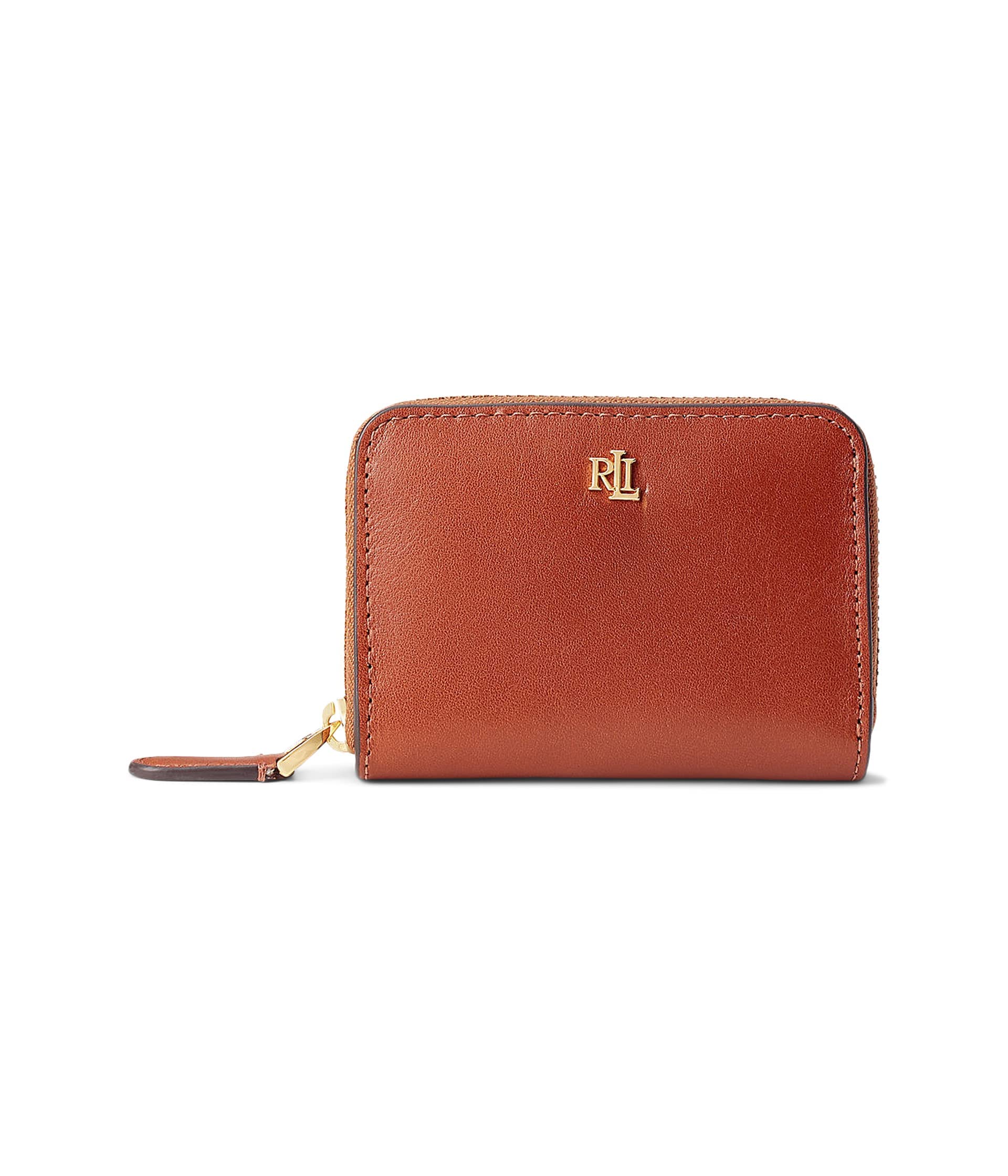LAUREN Ralph Lauren Leather Continental Wallet Lauren Tan One Size