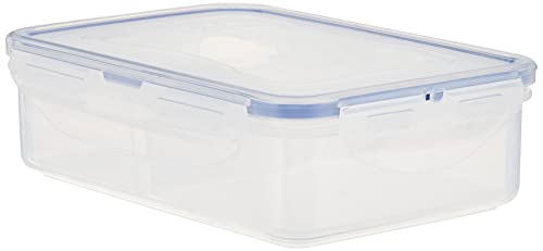 LOCK & LOCK Airtight Rectangular Food Storage Container with Removable Divider 18.60-oz / 2.32-cup