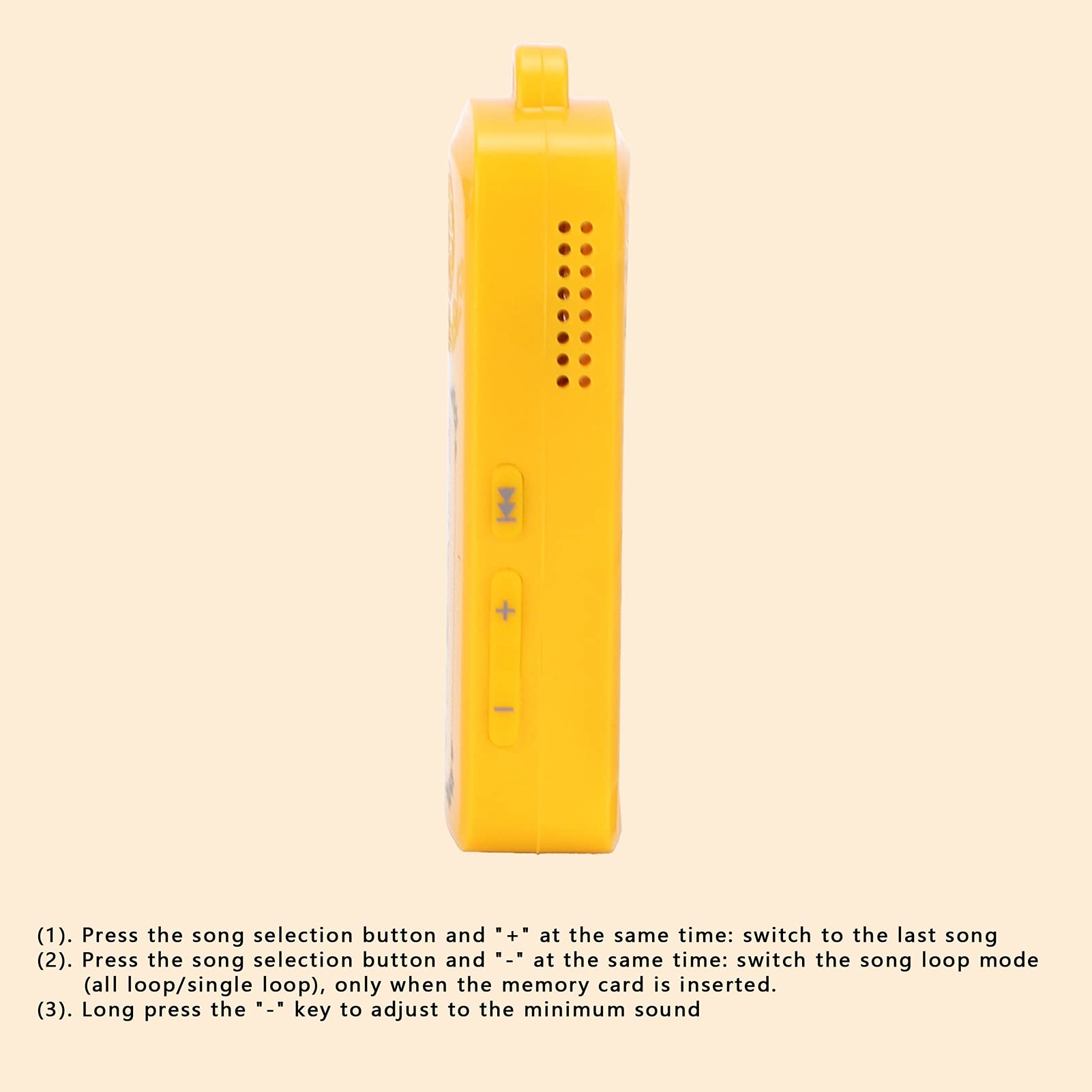 Janzoom Buddha Music Machine, Memory Card Available Mini Portable Size Lightweight Dustproof Practical Convenient Chanting Machine for Outdoor for Home