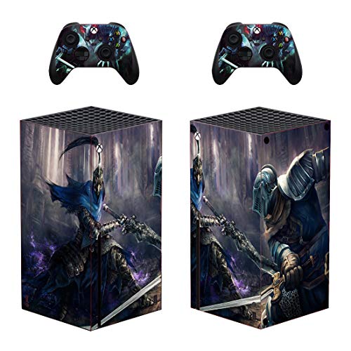 KAJAL MANI X-box-One-Series X Skin Set King Souls HD Printing Faceplate Protective for Console, Controller Skin Decal