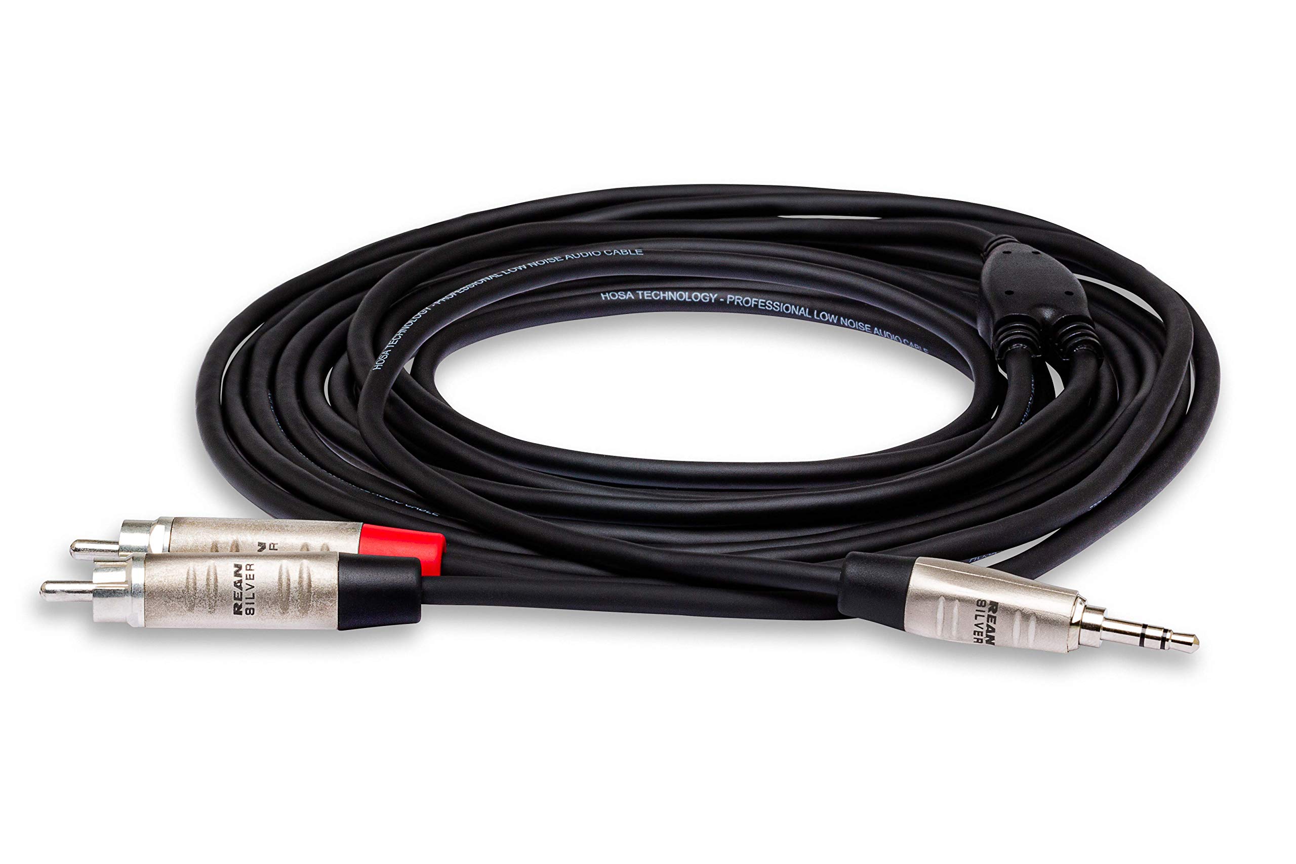 Hosa HMR-006Y 3.5 mm TRS to Dual RCA Pro Stereo Breakout Cable, 6 Feet
