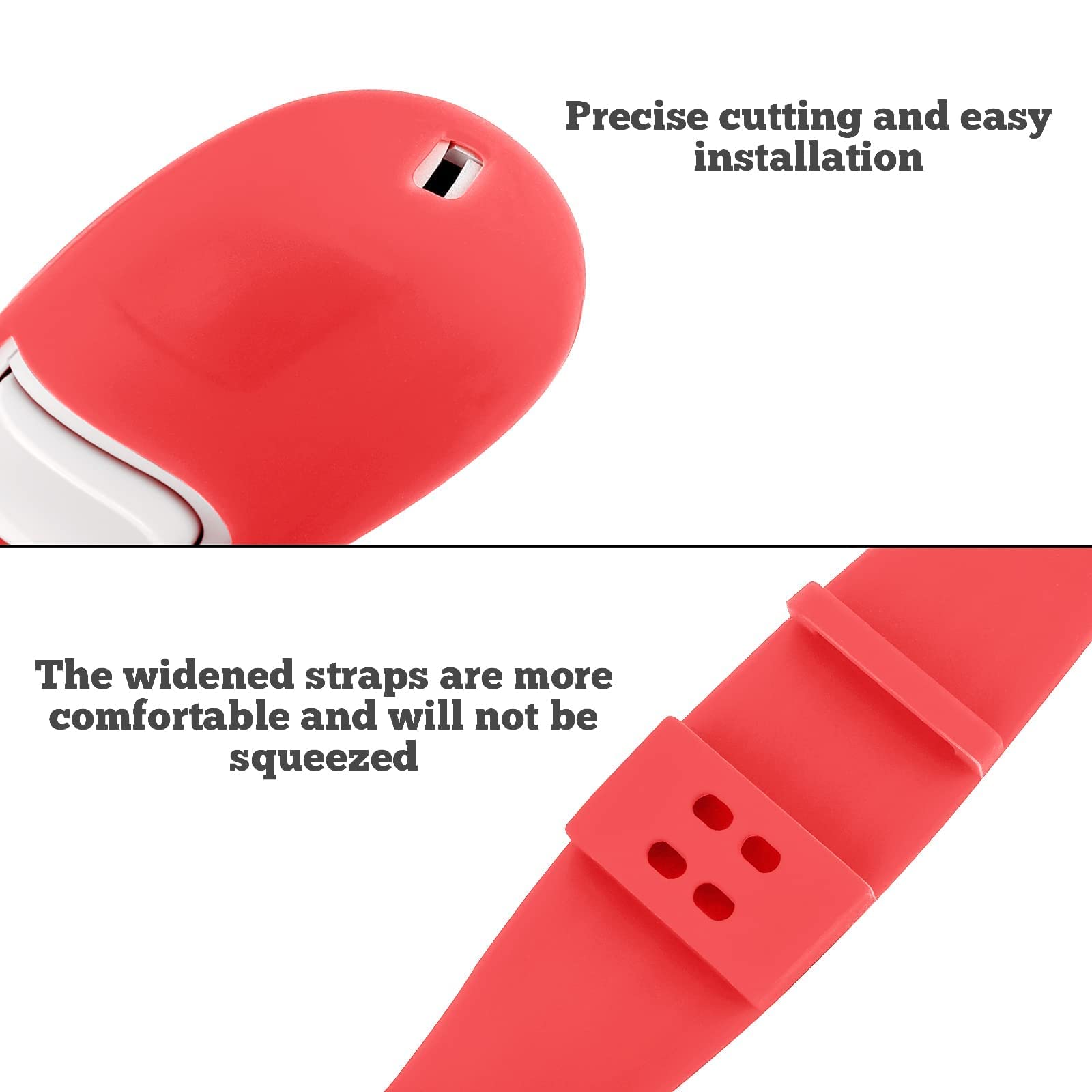 Kuways Design Silicone Touch Controller Grip Cover for Oculus Quest 2 Accessories, Anti-Throw Protector with Adjustable Knuckle Straps, Full Cover Handle Sleeve (Watermelon Red)