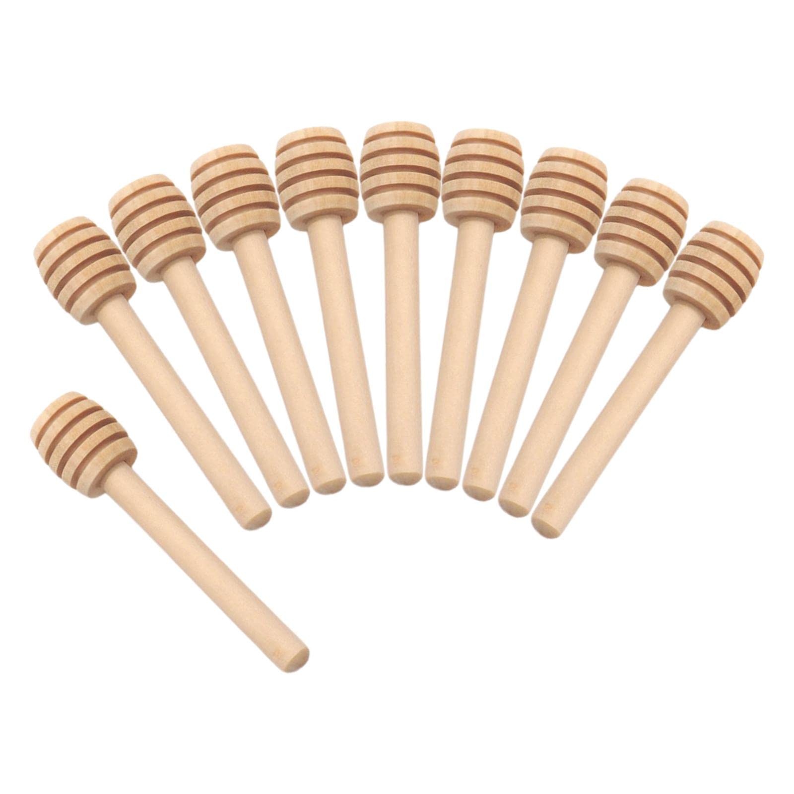 KLKCļ¼ļ¼³ 10x Wooden Spoon Dipper Server for Maple Syrup , 8cm