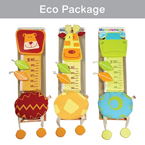 I'm Wood and Fabric Wall Growth Chart, Height Measurement, Scale, Ruler for Kids (Cow)