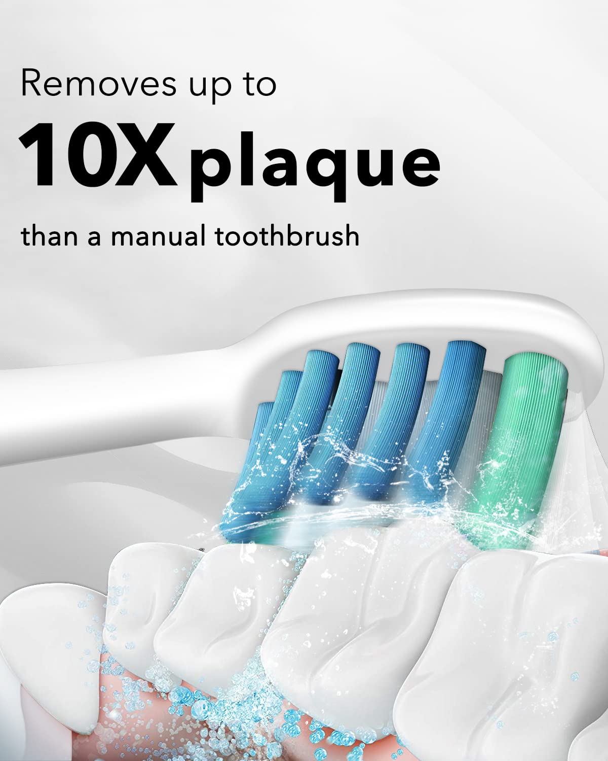 MySmile Electric Toothbrush for Adults, Rechargeable Sonic Electronic Toothbrush with 12 Brush Heads and Travel Case