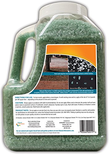 Natural Alternative® Ice Melt Another NATURLAWN® Product - 9 lb. Shaker Jug - Safer for Pets, Property & The Environment