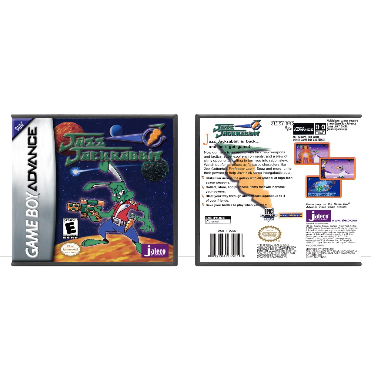 Jazz Jackrabbit Advance | (GBA) Game Boy Advance - Game Case Only - No Game