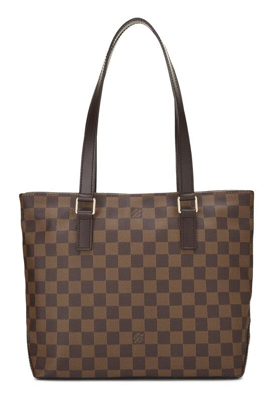Louis Vuitton, Pre-Loved Damier Ebene Cabas Piano, Brown