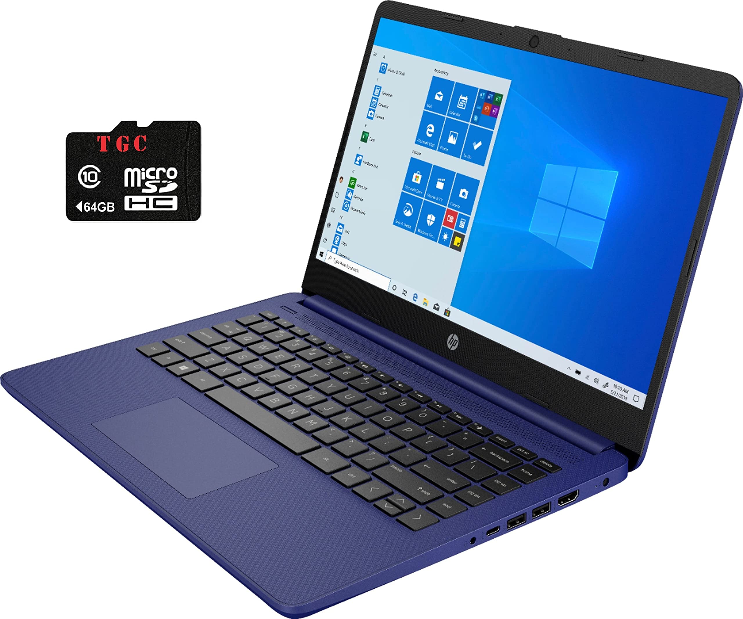 HP Stream 14-inch HD Display Laptop, Intel Celeron N4020 Dual-Core Processor, 4GB DDR4 Memory, 128GB Storage (64GB eMMC+64GB TGC Memory Card), HDMI, WiFi, Webcam, Bluetooth,Win10 S (Renewed)