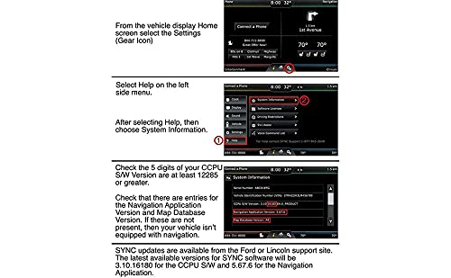 Latest Navigation sd Card Fits Ford Lincoln USA Canada- 2021|2022 Newest GPS Map Card Updated A12 - GM5T-19H449-AF