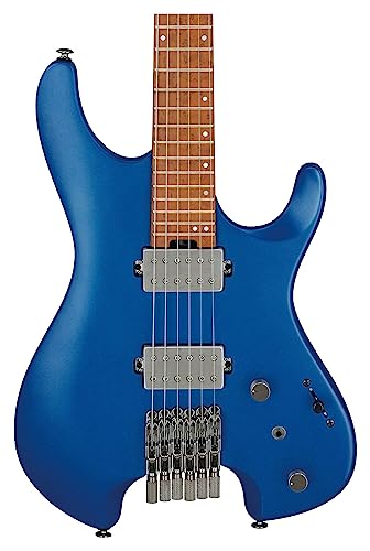 Ibanez Q52 Q Standard Headless Electric Guitar, Laser Blue Matte w/Gig Bag