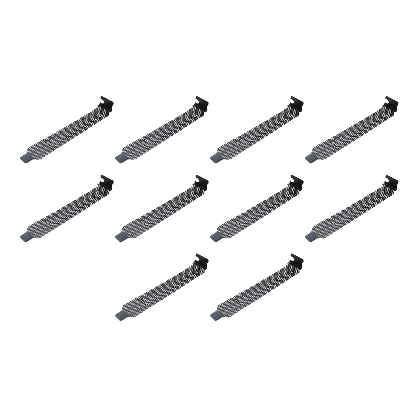 Pastlla 10pcs PCI Slot Cover Dust Filter Blanking Plate Vented Slot for PC Computer Case Cooling Fan Dust Filter Blanking Plate