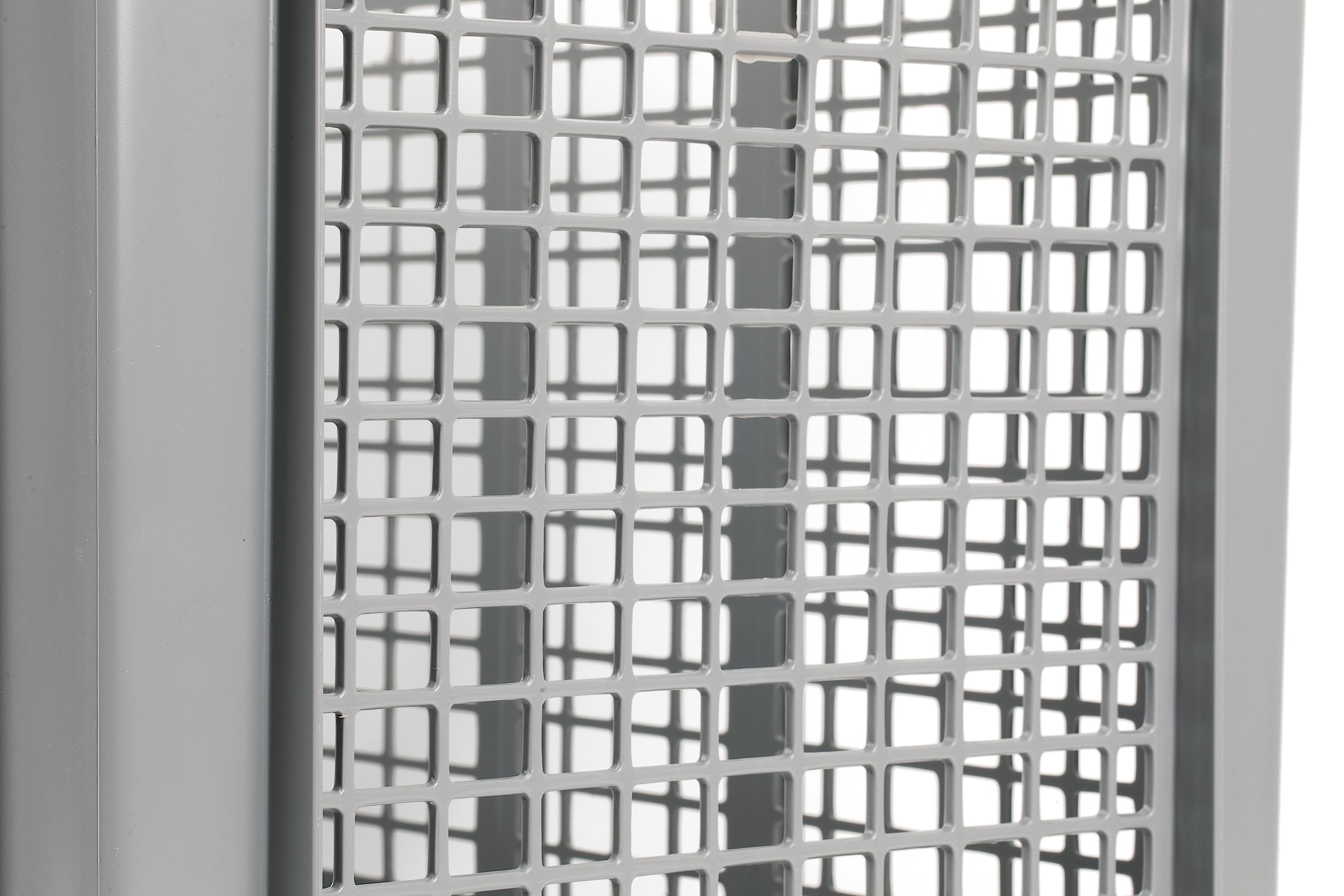 Hudson Exchange 12 x 16 x 8 (1 Pack) Mesh Straight Wall Handled Storage Container Tote, Gray