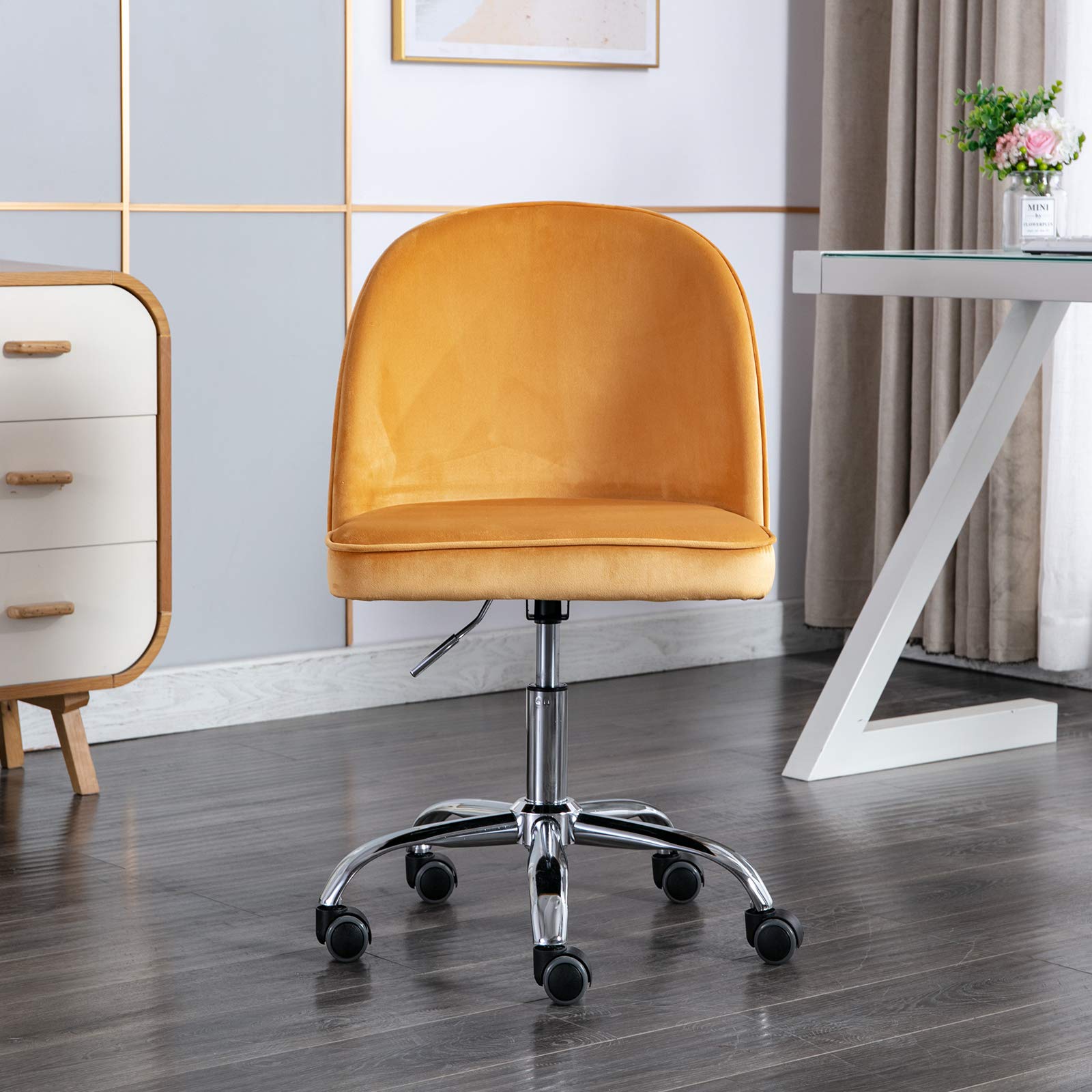 Kmax Task Chair, Desk Chair Armless Design for Small Home and Office, Dark Teal