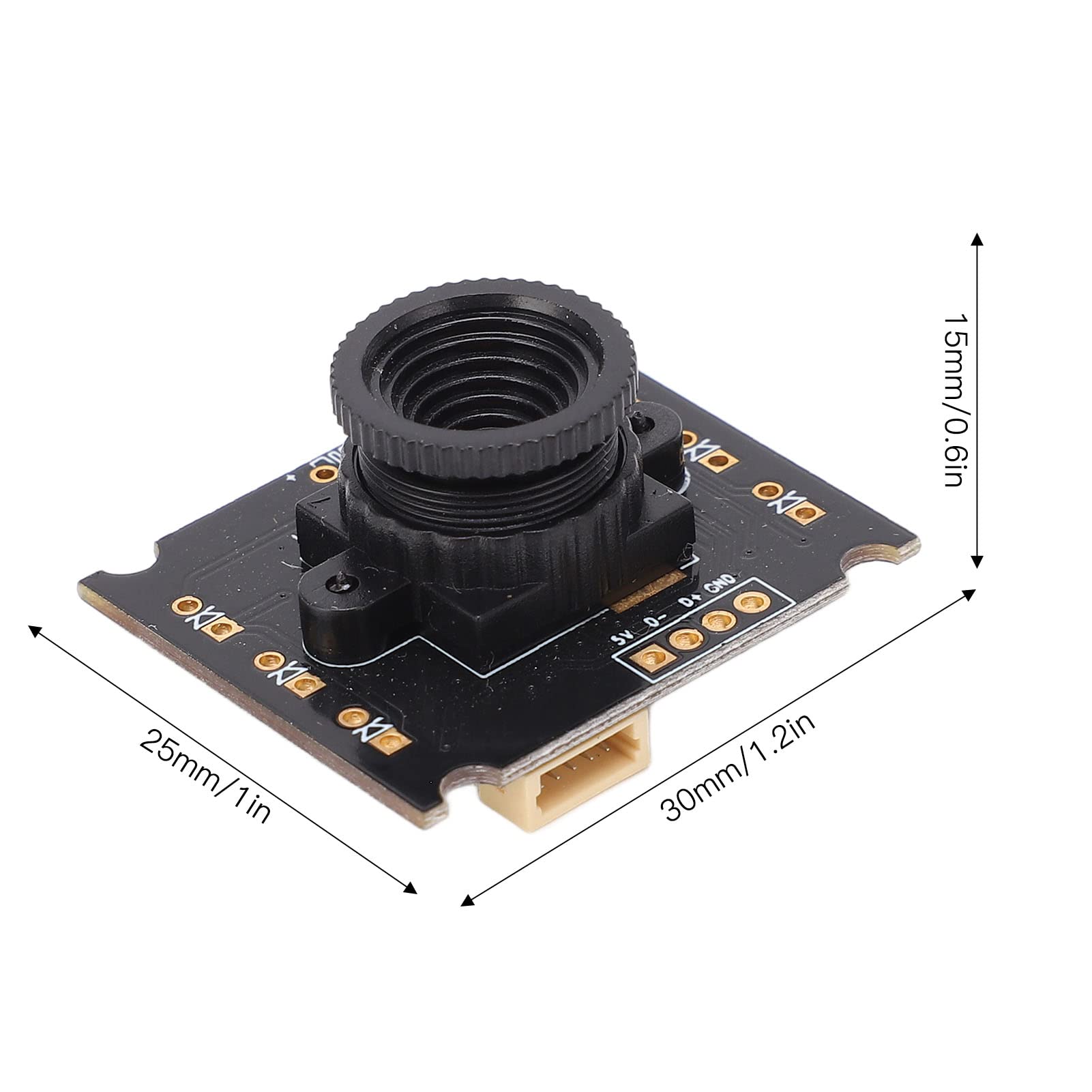Oumefar Webcam Board, USB Webcam Board 50° Field of View Distortion Len for QR Code Scanning Camcorder