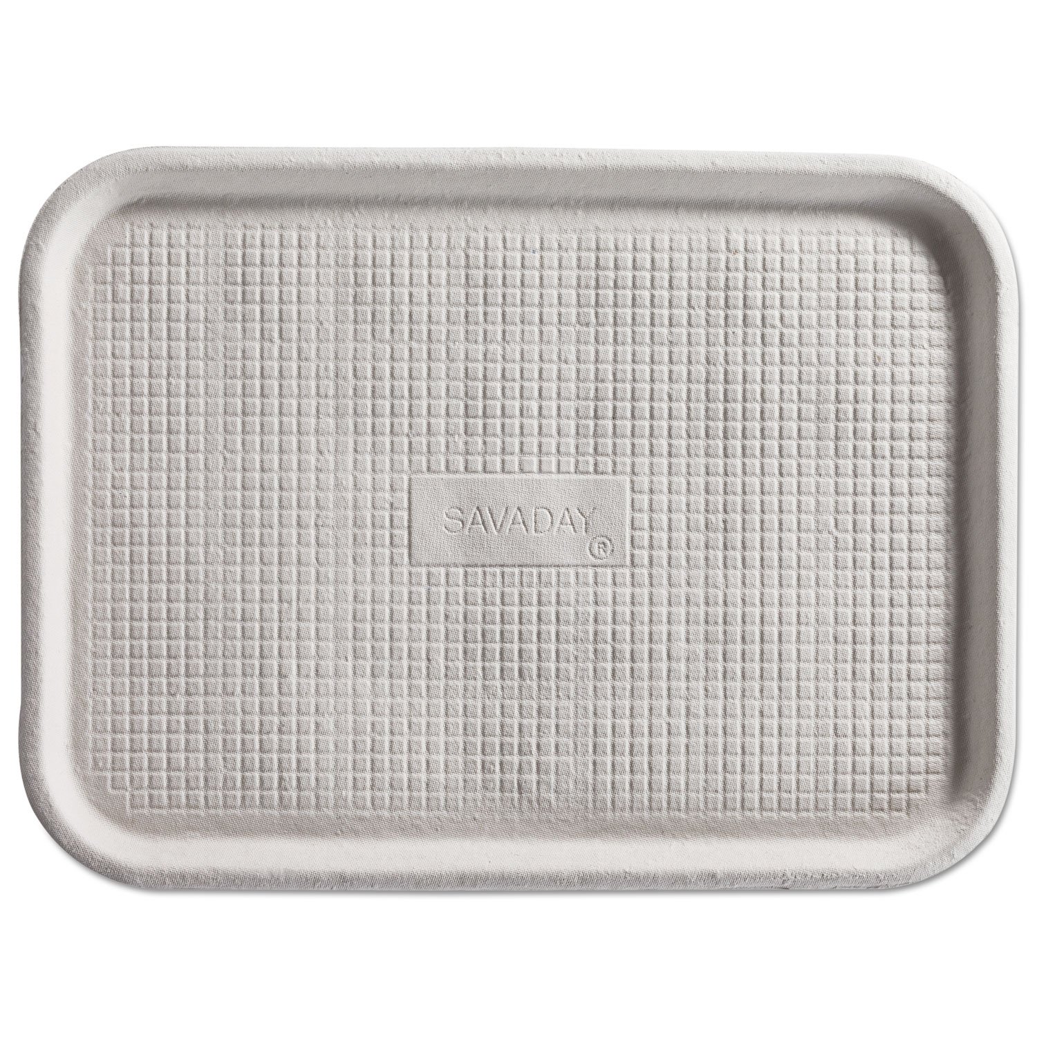 HUH20803CT - Savaday Molded Fiber Flat Food Tray