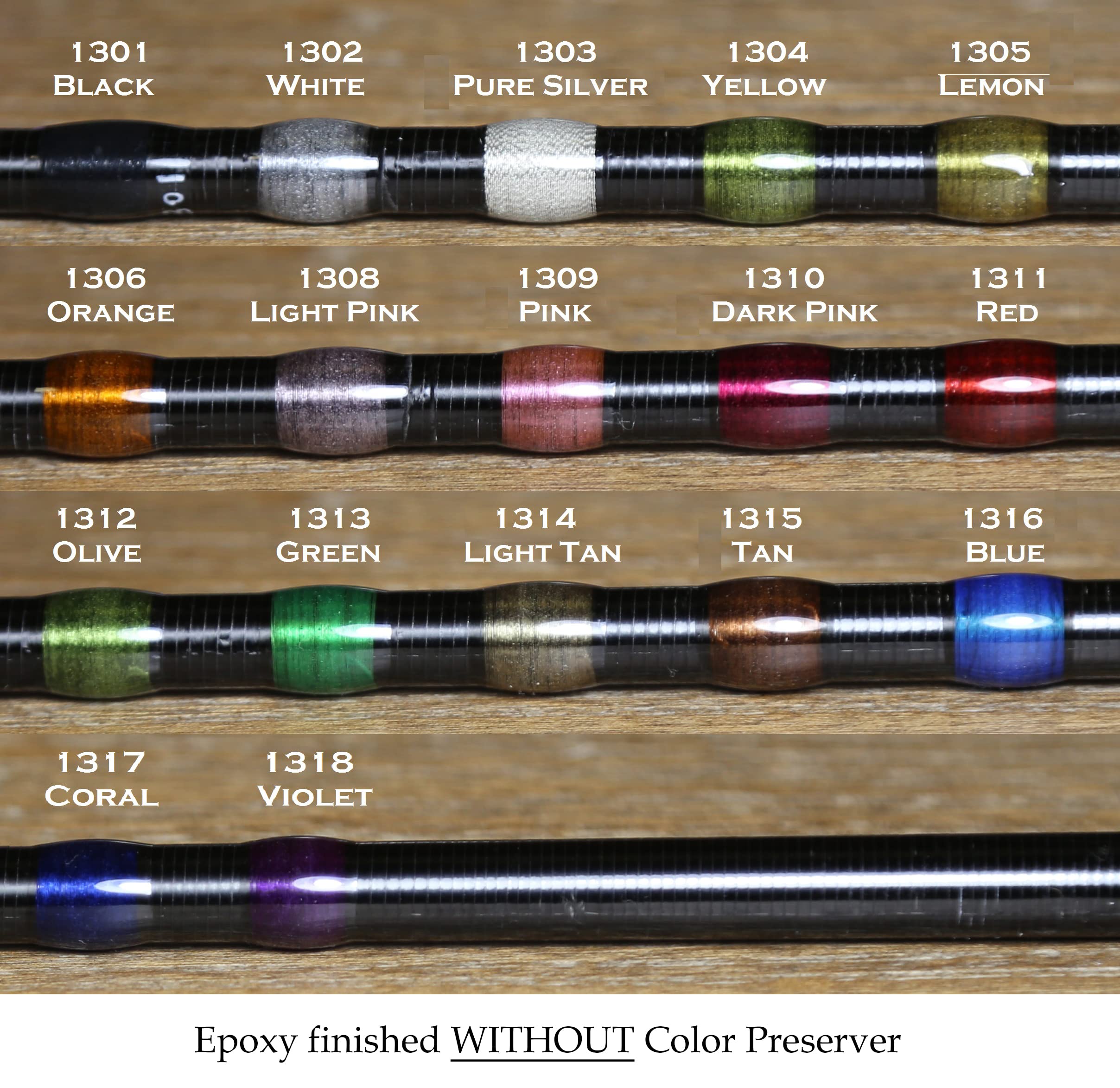 Hitena Rod Wrapping Thread - Metallic Noble Winding Thread. Extremely Vibrant and Bright. Works Great for Bamboo, Fly, Light Duty Rods