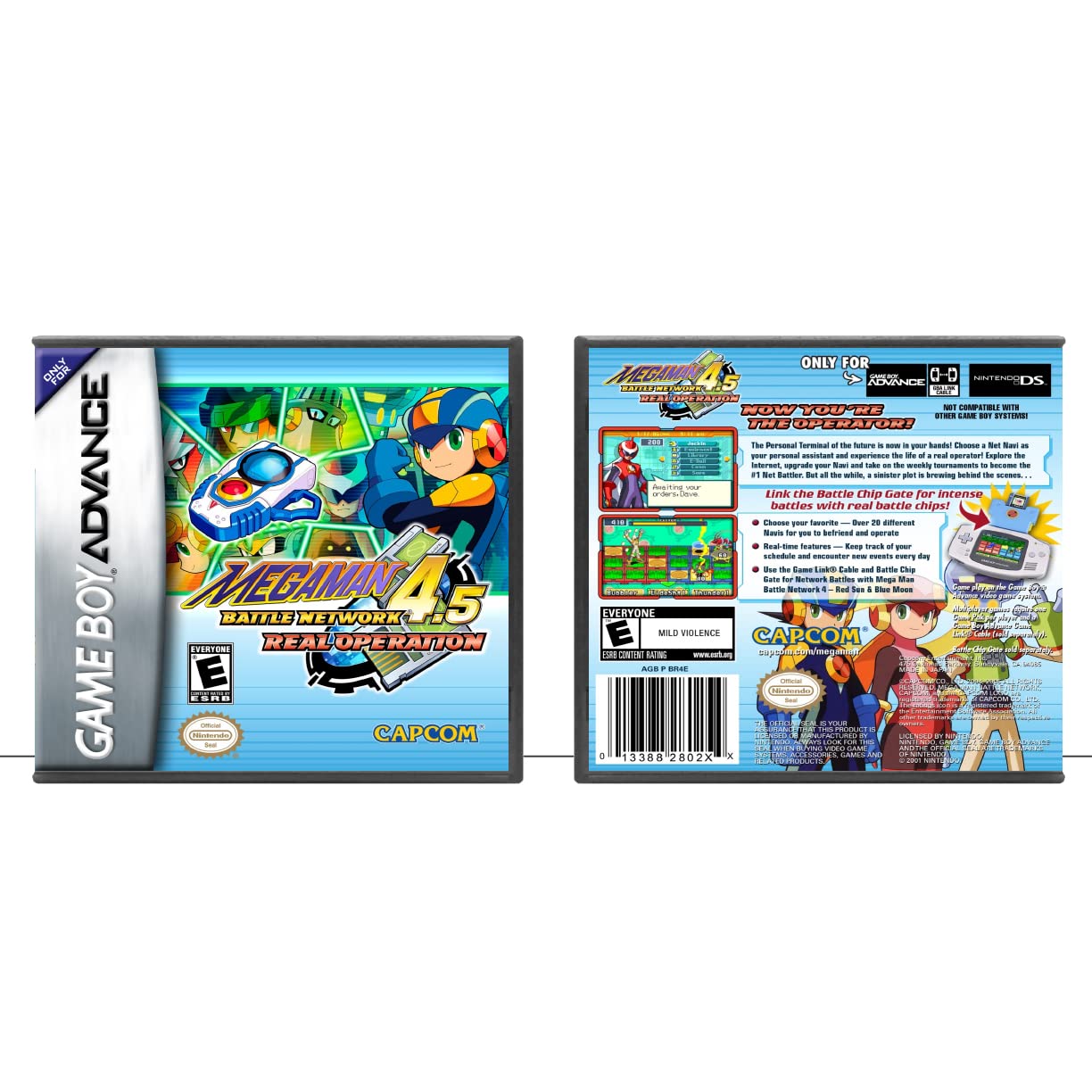 Mega Man Battle Network 4.5: Real Operation | (GBA) Game Boy Advance - Game Case Only - No Game