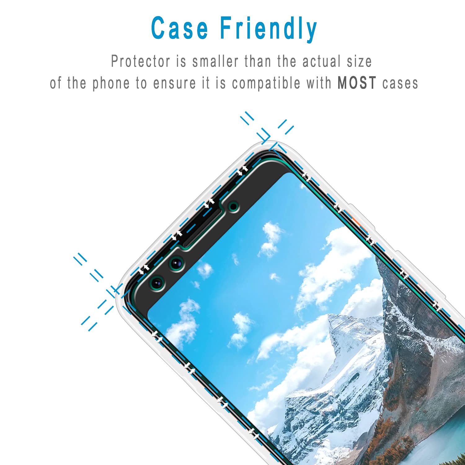 HPTech (2 Pack) Designed for Google (Pixel 3) Tempered Glass Screen Protector, Anti Scratch, Bubble Free
