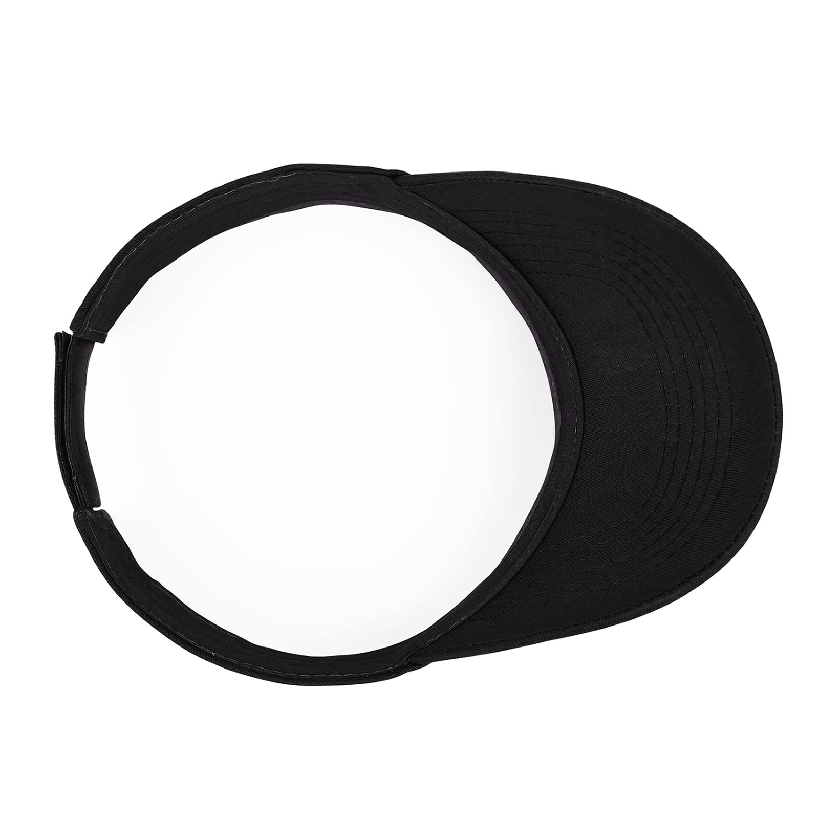 Mens Womens Sun Visors with UV Protection Adjustable Sports Sun Visor Hats for Sports Summer Hats Solid Black One Size