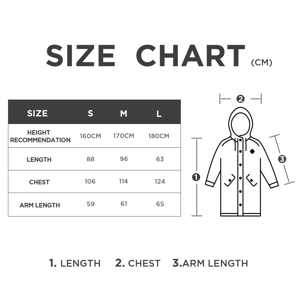 L-Rain Fashion Hooded Rain Coat for Women and Men - Breathable Rain Jacket - Yellow M/L