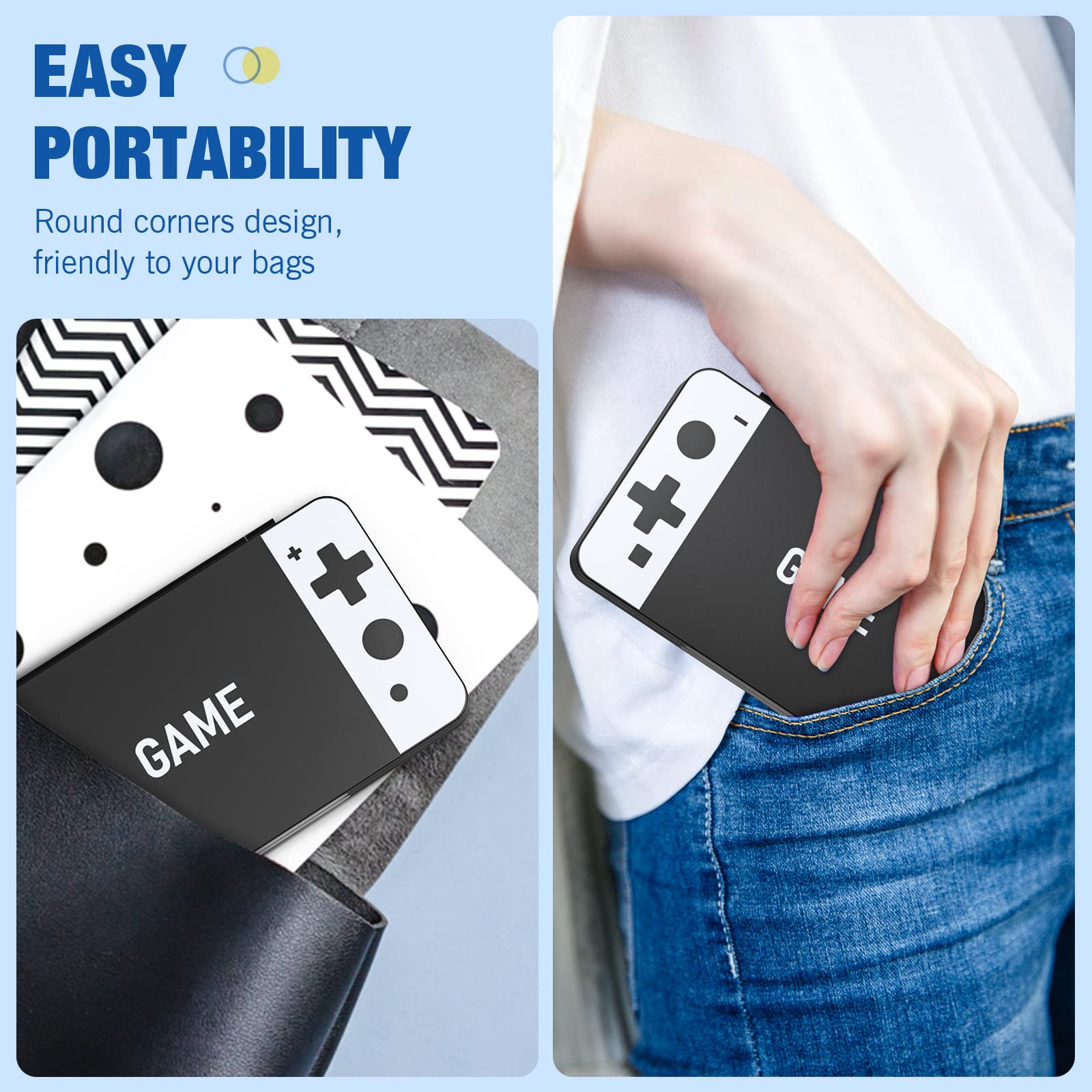 MoKo 48 Game Card Case Compatible with Nintendo Switch OLED 2021/Switch/Switch Lite, Switch Games Holder Case for 48 Switch Game Card & 24 SD Card, Slim & Portable Game Card Storage Box, Lightning