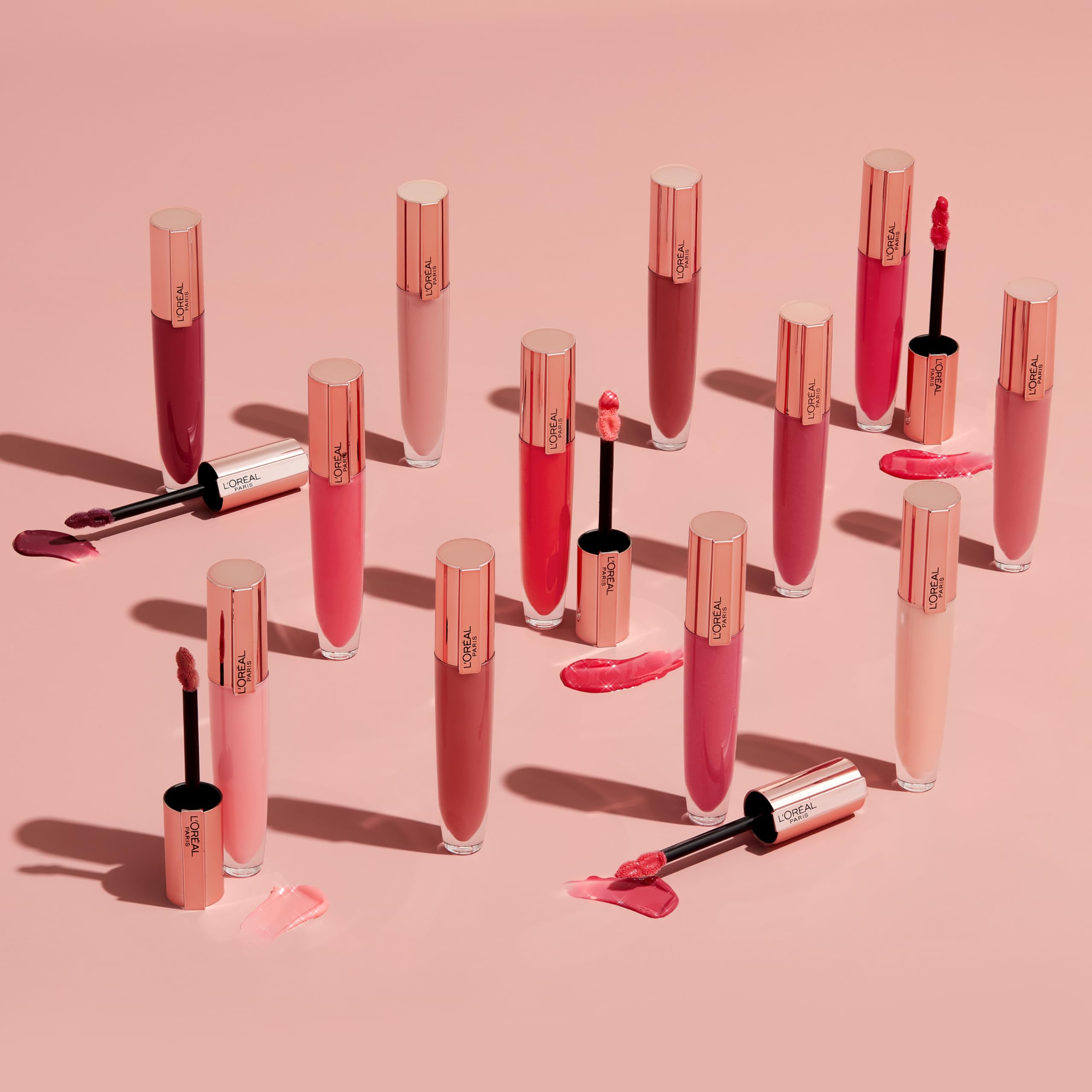 L'Oreal Paris Glow Paradise Hydrating Tinted Lip Balm-in-Gloss with Pomegranate Extract & Hyaluronic Acid, Ultra-Gentle, Non-Sticky Formula, Feathery Fleur, 0.23 Fl Oz