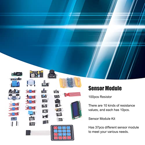 Oumefar Sensor Module Kit, Sensors Modules Broad Utility Easy Control 37Pcs Wide Compatibility for NANO for Raspberry Pi Autopart