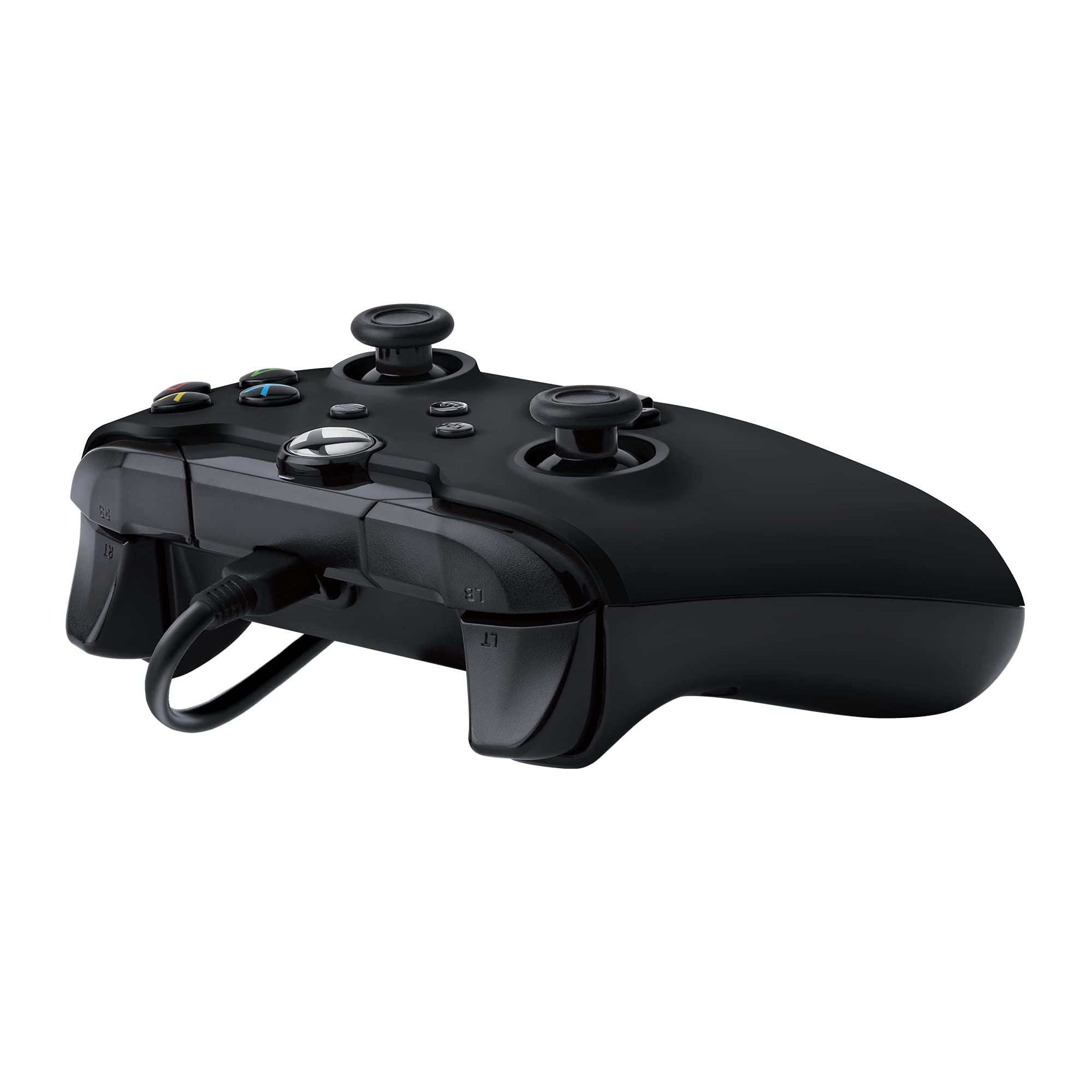 PDP Wired Game Controller - Xbox Series X|S, Xbox One, PC/Laptop Windows 10, Steam Gaming Controller - USB - Advanced Audio Controls - Dual Vibration Videogame Gamepad - Raven Black (Renewed)