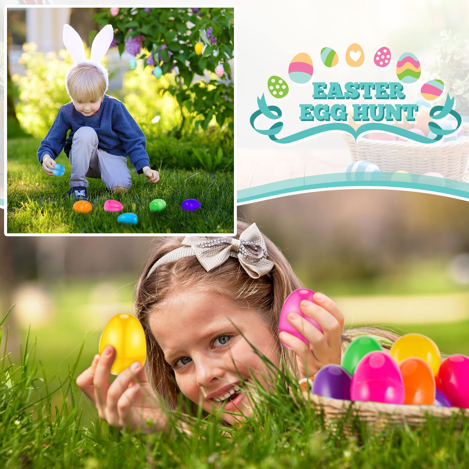 Meooeck 48 Pcs Prefilled Easter Eggs with Construction Vehicles Building Blocks Filled for Egg Hunt Plastic Toys Inside Colorful Basket Stuffers Easter Party Favor Boys Gifts Kids